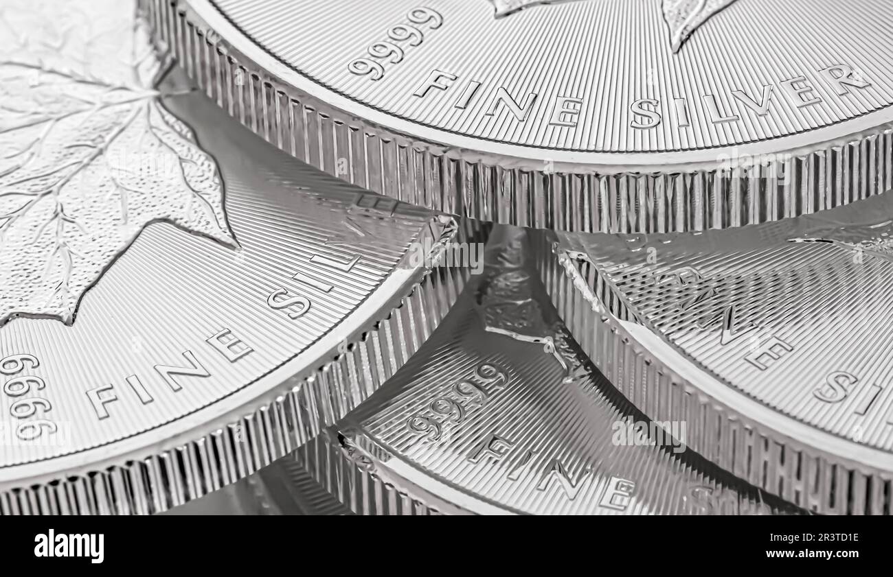 Canadian currency maple leaf hi-res stock photography and images - Alamy