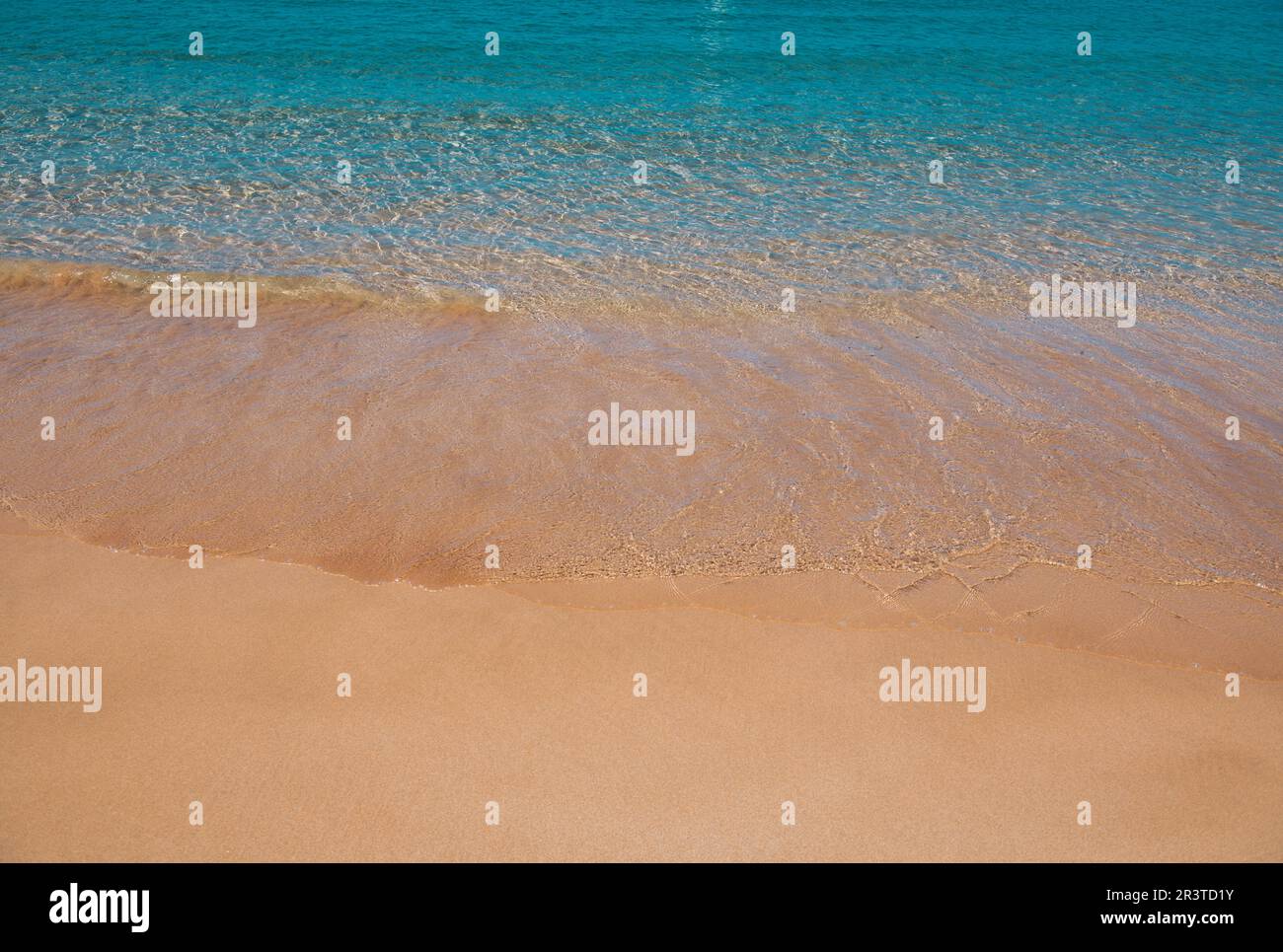 Sea background, nature of tropical summer beach with rays of sun light ...