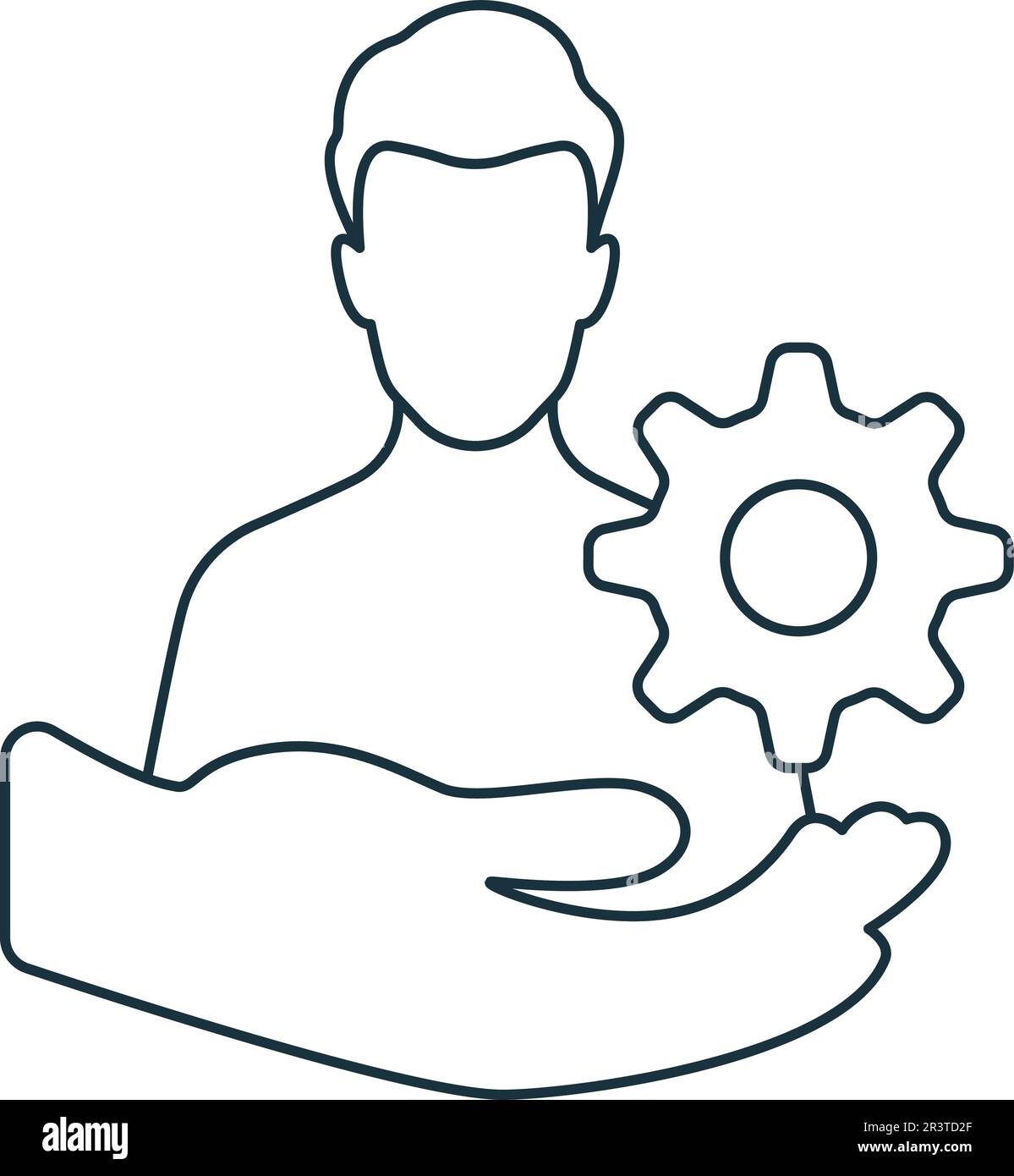 Assist icon. Monochrome simple sign from collaboration collection ...