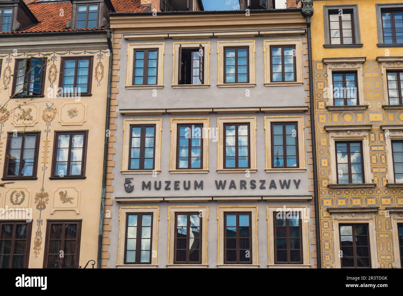 Warsaw, Poland August 2022. Architecture houses building View of City of Architecture famous ...
