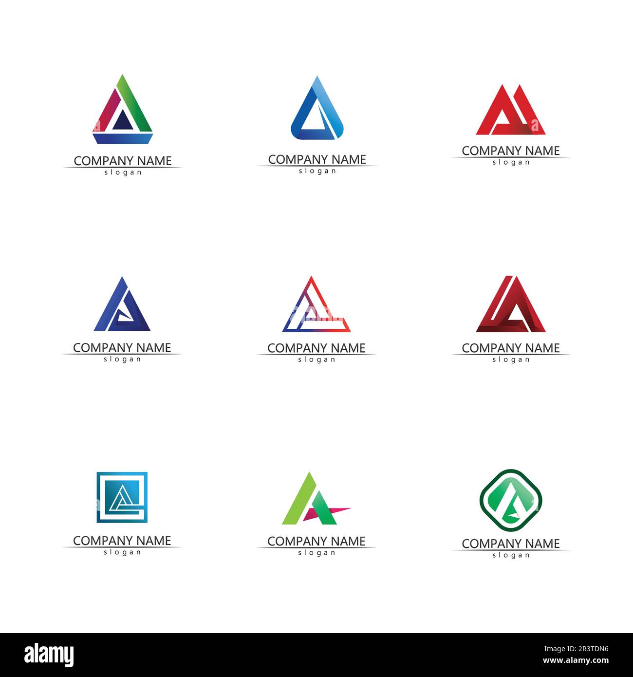 Letter a design vector hi-res stock photography and images - Alamy