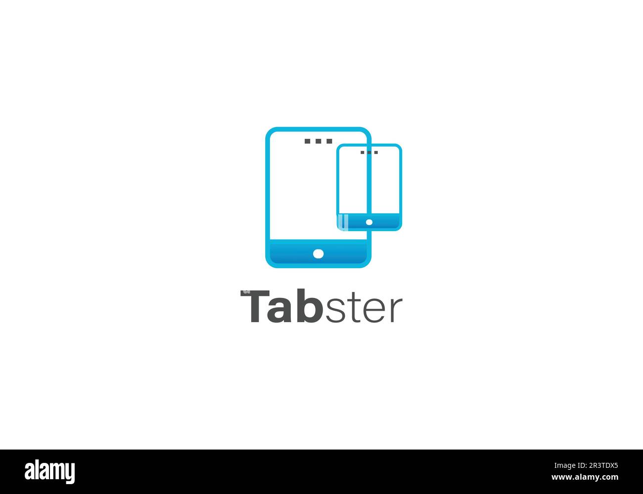 Digital technology logo template. Mobile phone and tablet vector design ...