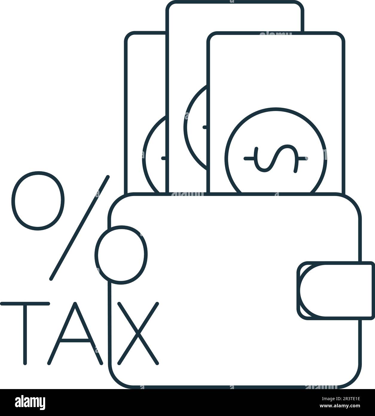 Salary tax icon. Monochrome simple sign from common tax collection ...