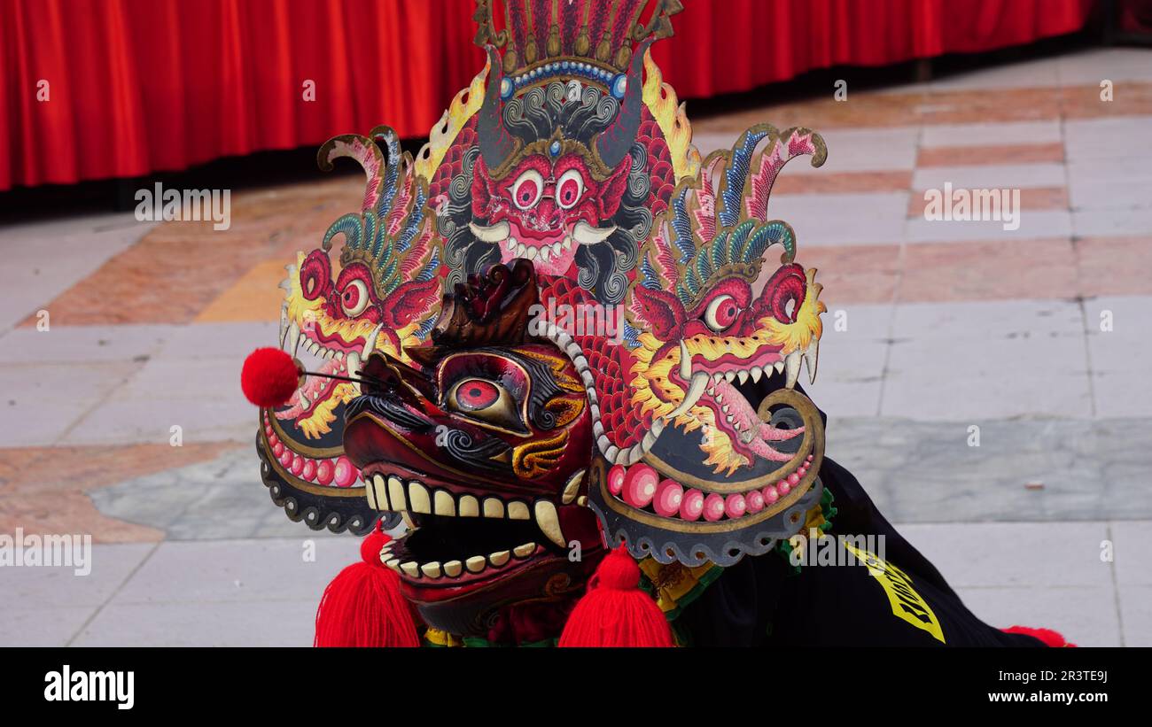 The perform of barong dance. Barong is one of the Indonesian ...