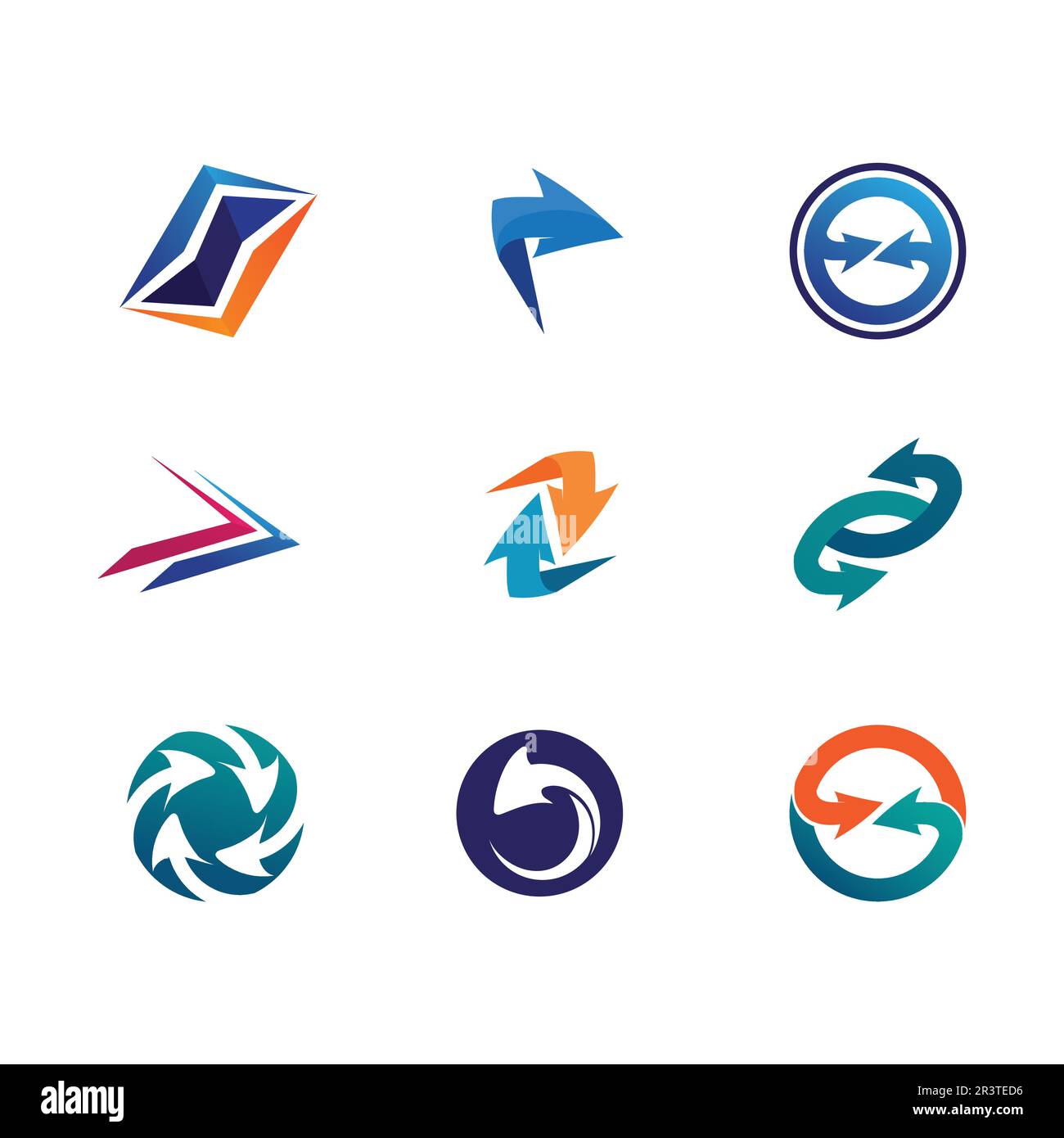 Arrow vector illustration icon Logo Template design Stock Vector Image ...