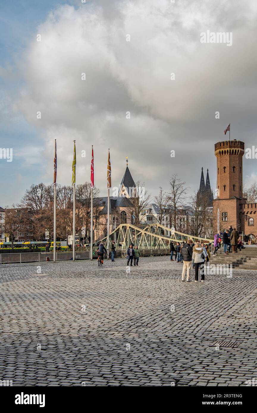 Harbor swing bridge Stock Photo - Alamy