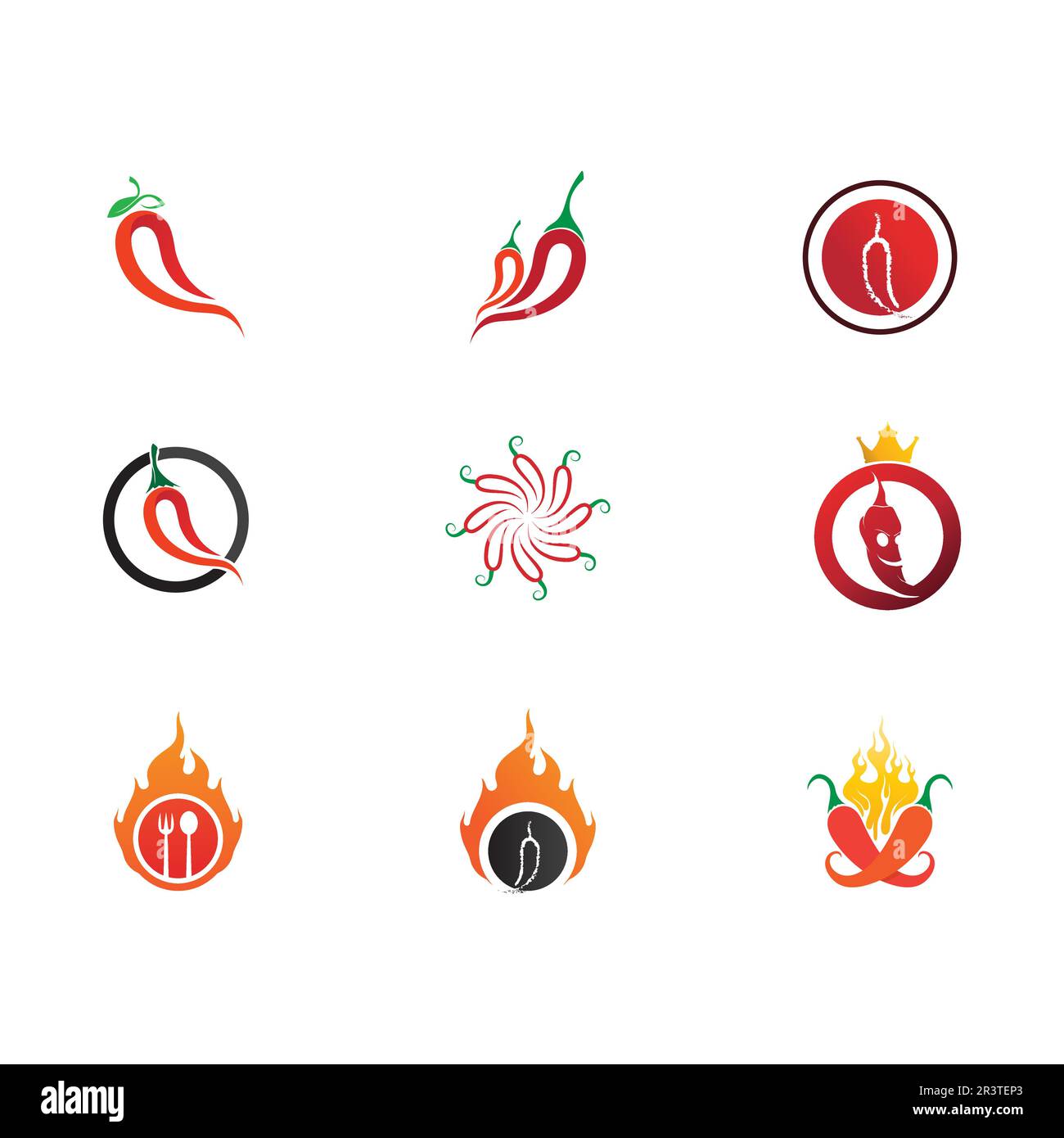 Chilli logo hi-res stock photography and images - Alamy