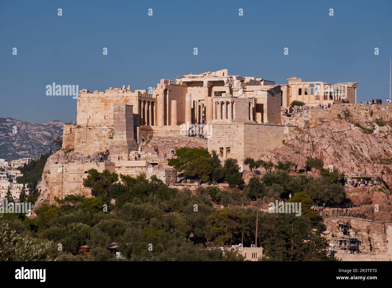 Panoramic View of the Acropolis of Athens and the Parthenon - Greece ...