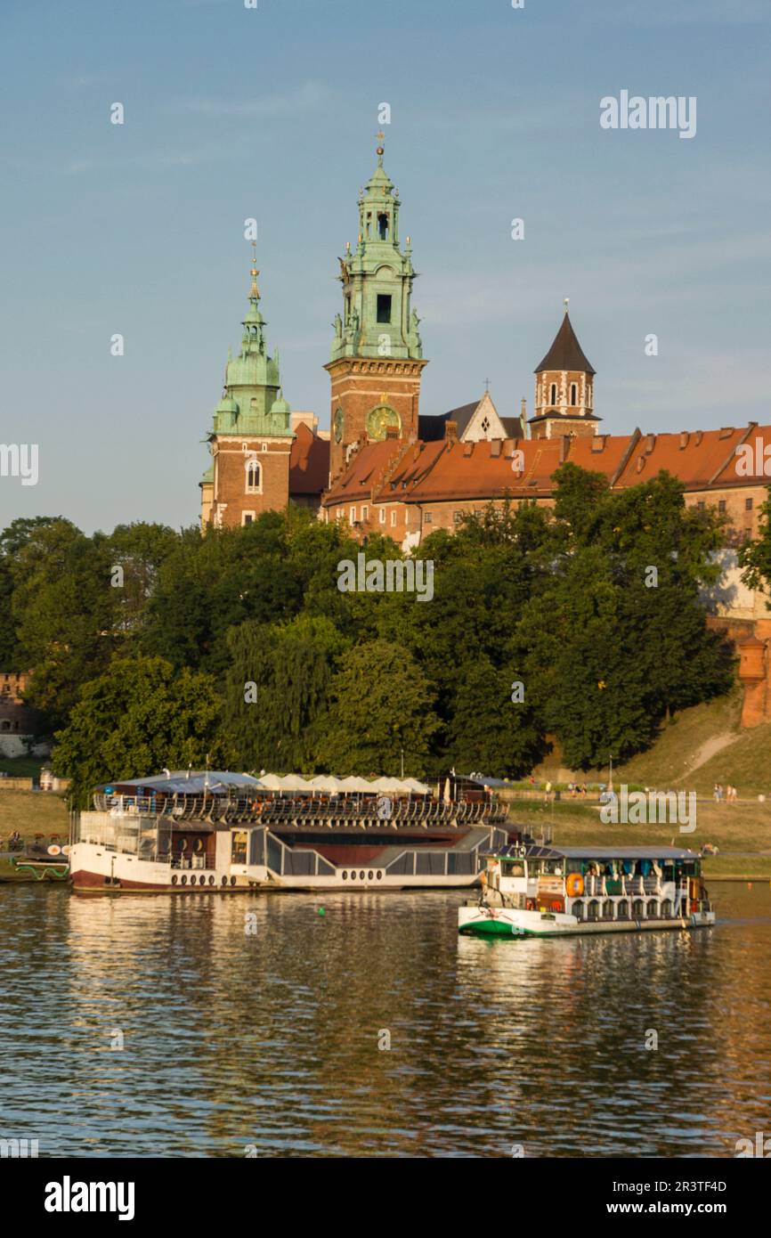 Boats on the Vistula River Stock Photo - Alamy