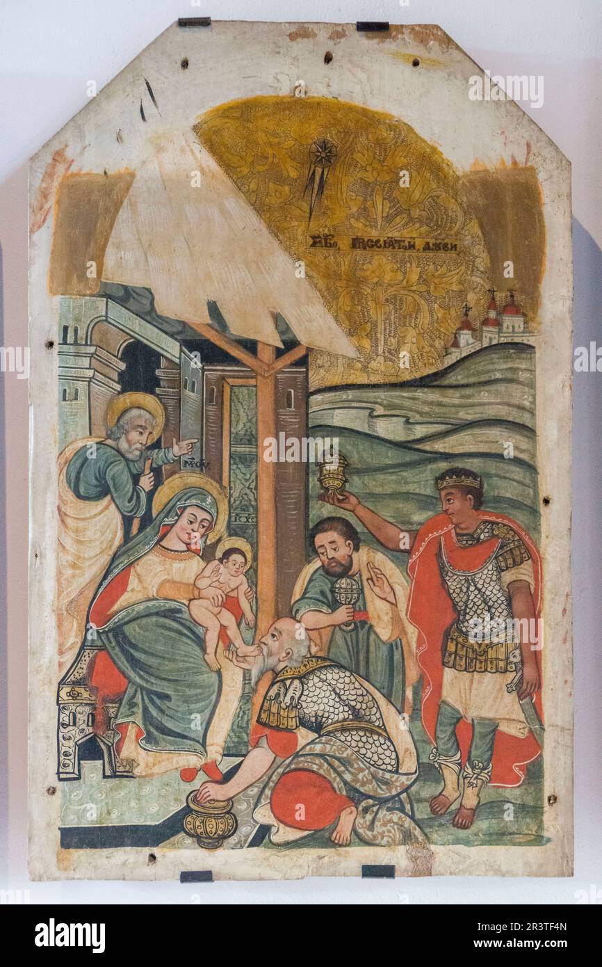 Adoration of the magi Stock Photo - Alamy
