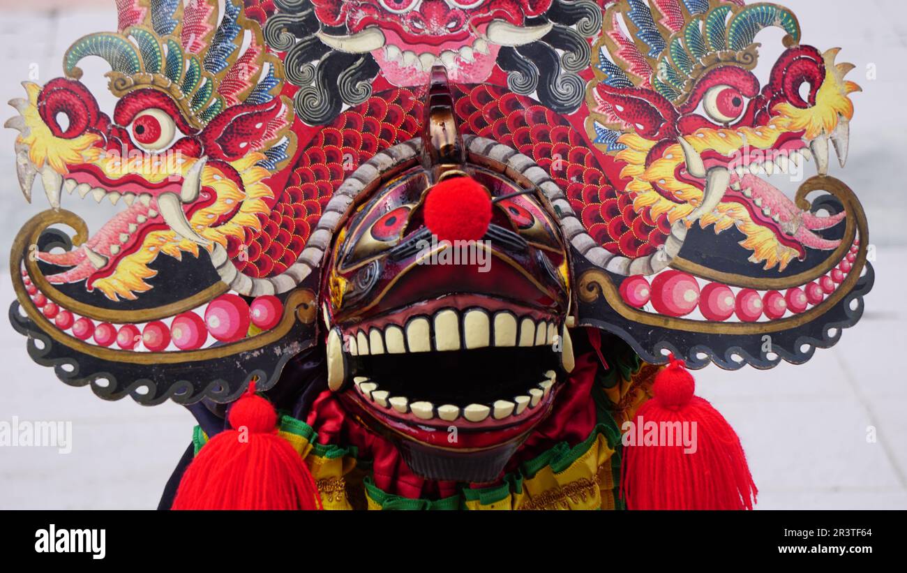 The perform of barong dance. Barong is one of the Indonesian ...