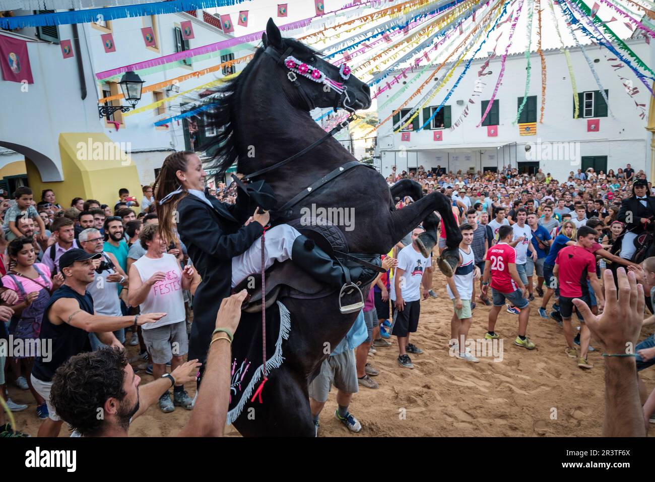 Jaleo, traditional dance with horses, originally from the 14th century ...