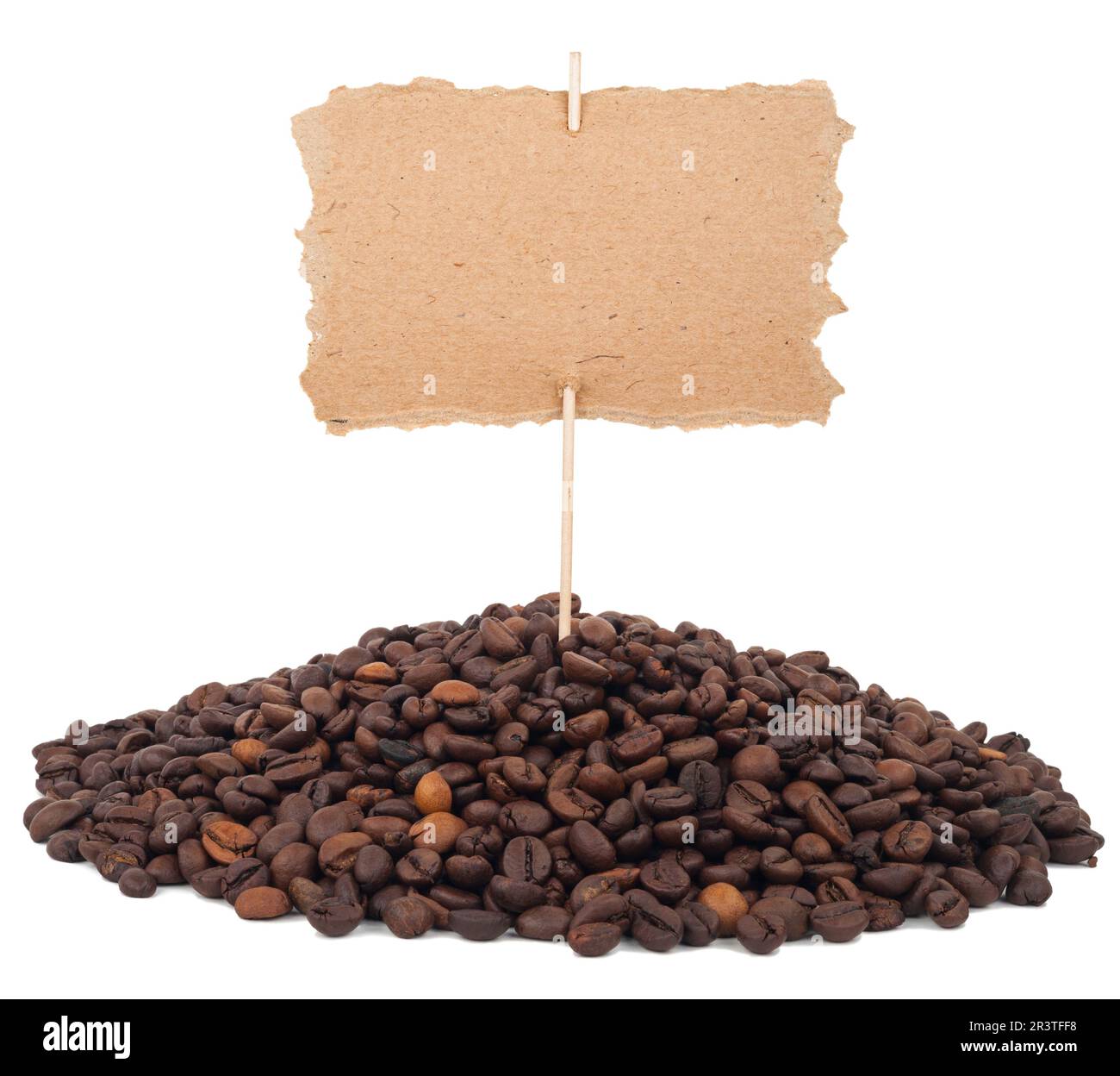 Coffee beans and price tag Stock Photo - Alamy