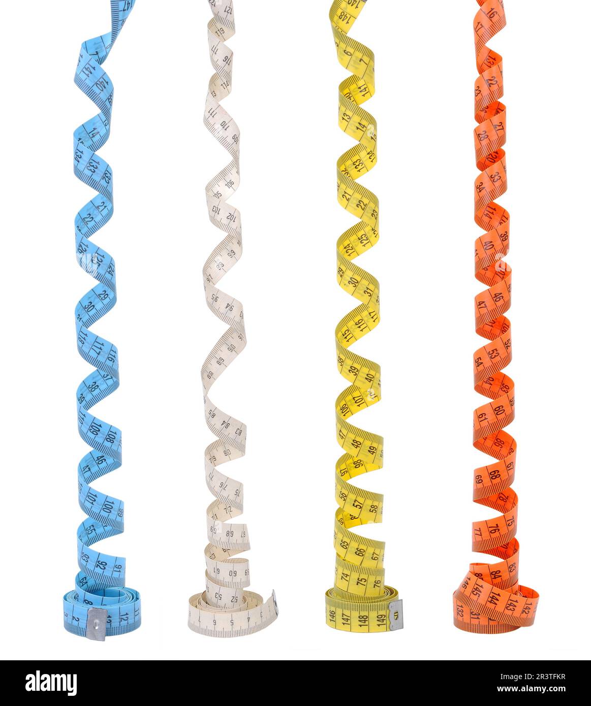 Colorful measuring tapes Stock Photo - Alamy