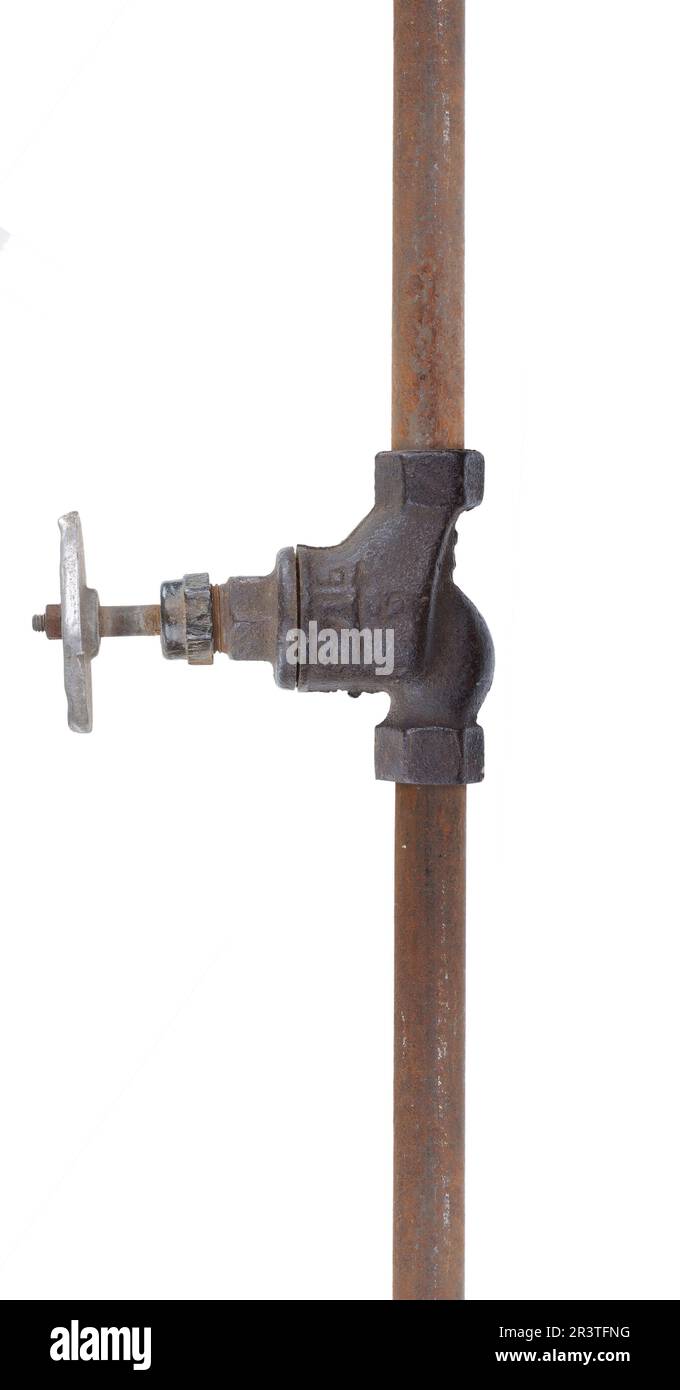 Old gas valve Cut Out Stock Images & Pictures - Alamy