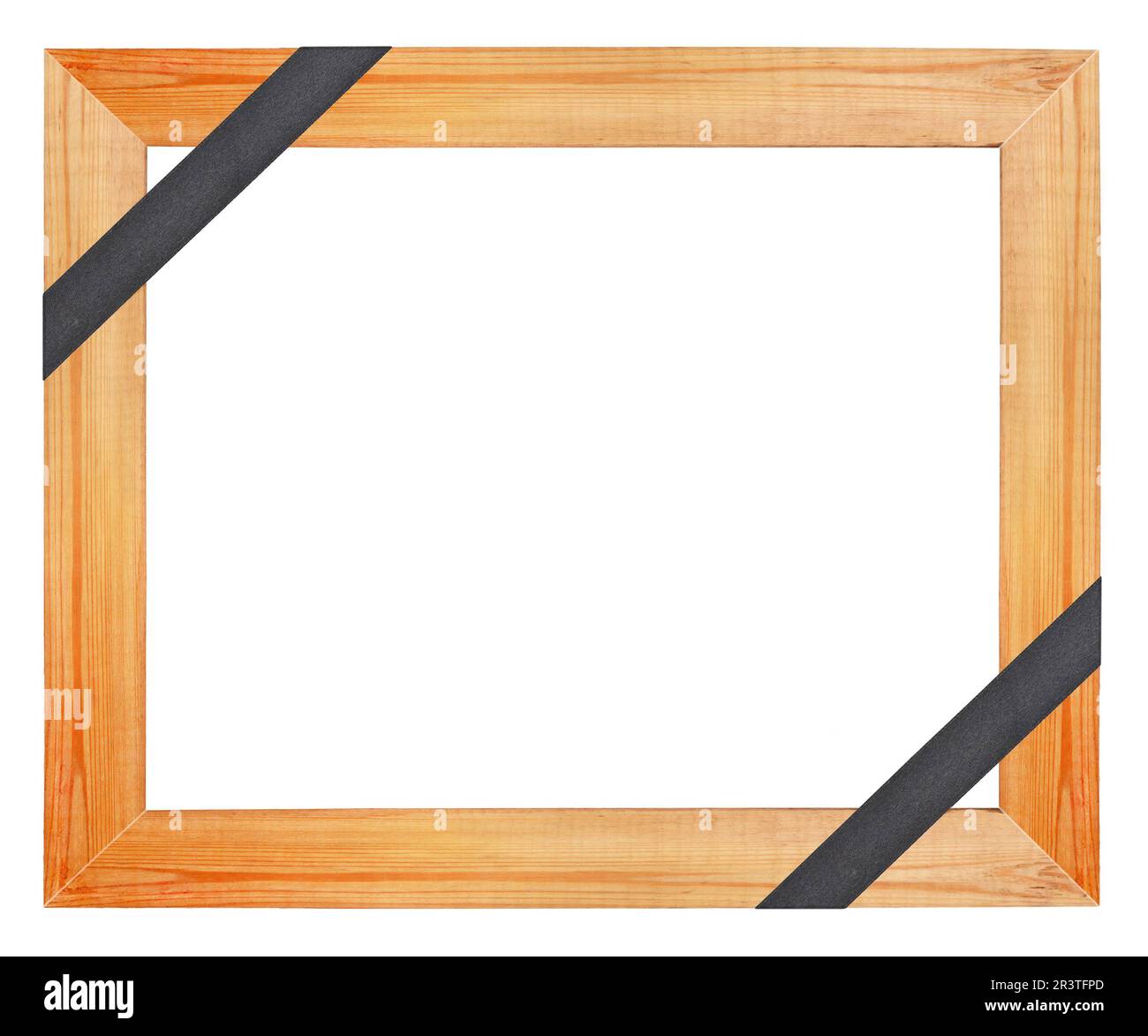 Wooden funeral frame Stock Photo - Alamy