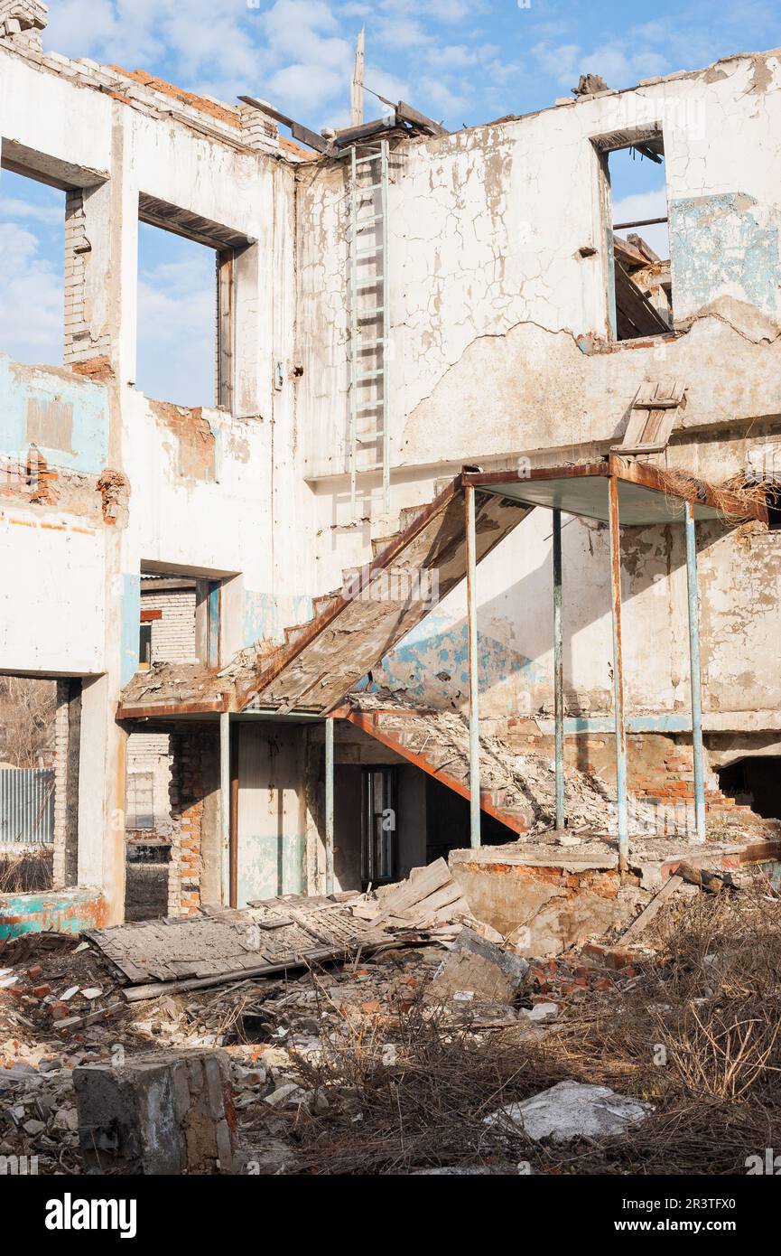 Demolition of old buildings Stock Photo - Alamy