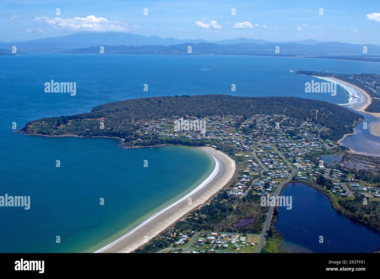 Aerial of Primrose Sands and Primrose Beach Stock Photo - Alamy