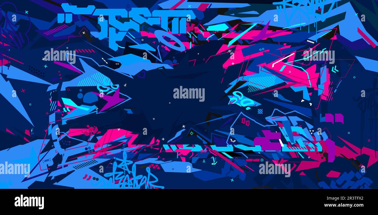 Sci-fi Tech Futuristic Metaverse Cyber Colorful Abstract Urban Street ...