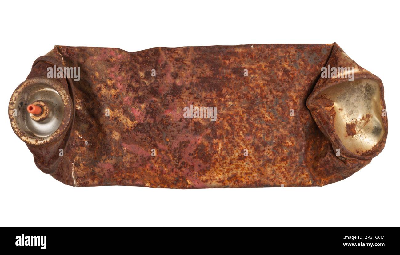 Rusty spray can Stock Photo - Alamy