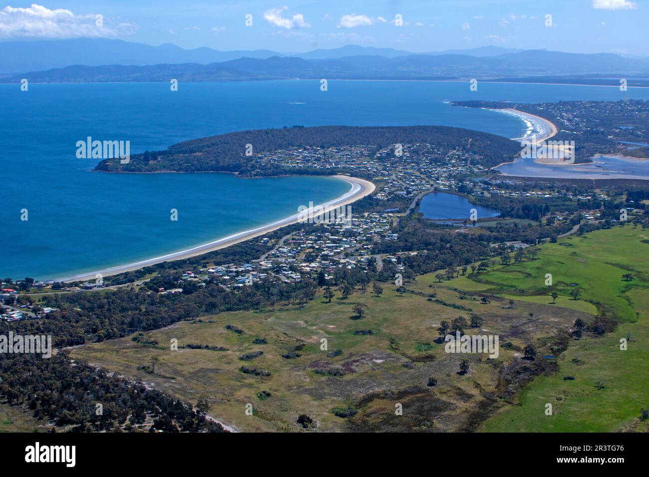 Aerial of Primrose Sands and Primrose Beach Stock Photo - Alamy