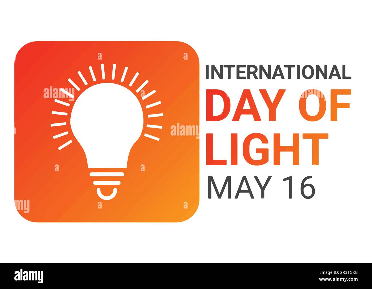 International Day Of Light. May 16. Holiday concept. Template for background, banner, card ...