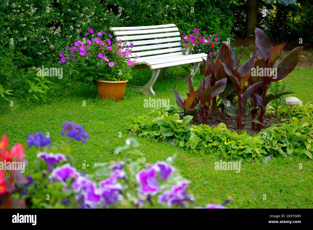 White flower garden exterior hi-res stock photography and images - Alamy