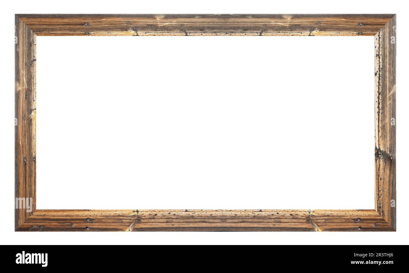 Wood frame old detail Cut Out Stock Images & Pictures - Alamy