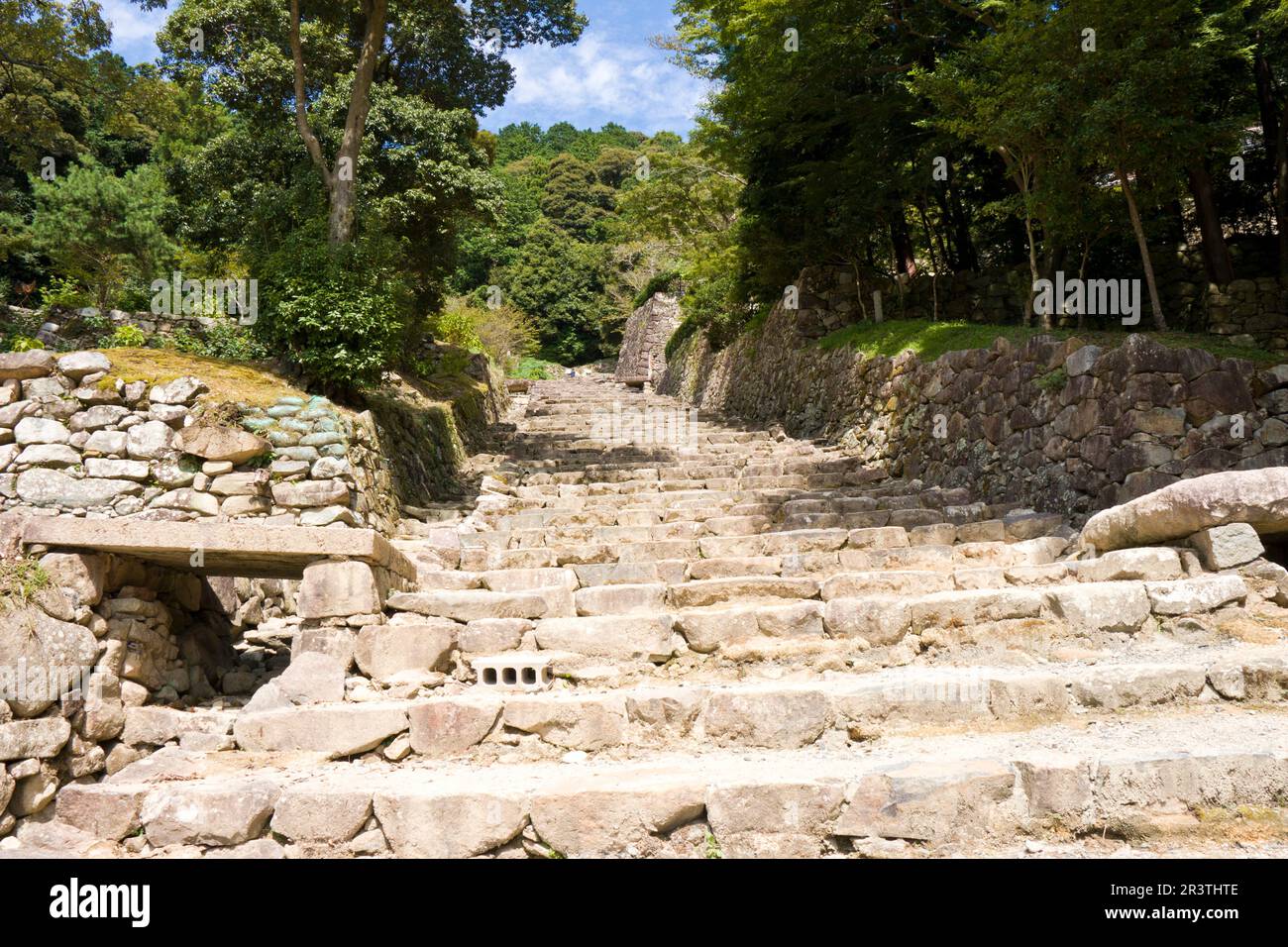 Azuchi Castle Ruins in Omihachiman town, Shiga prefecture, Kansai ...