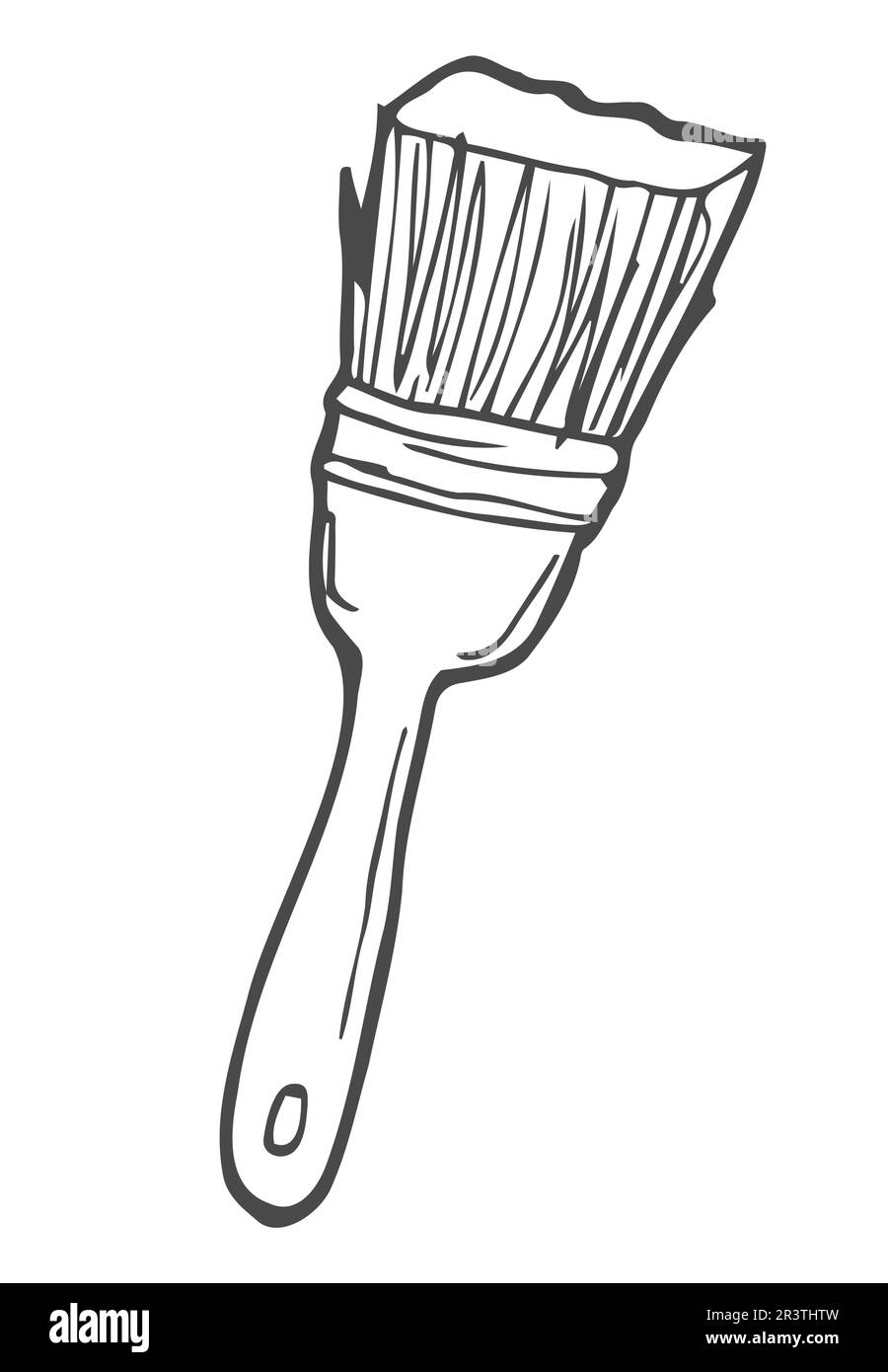 Easel paint brush hand Stock Vector Images - Alamy