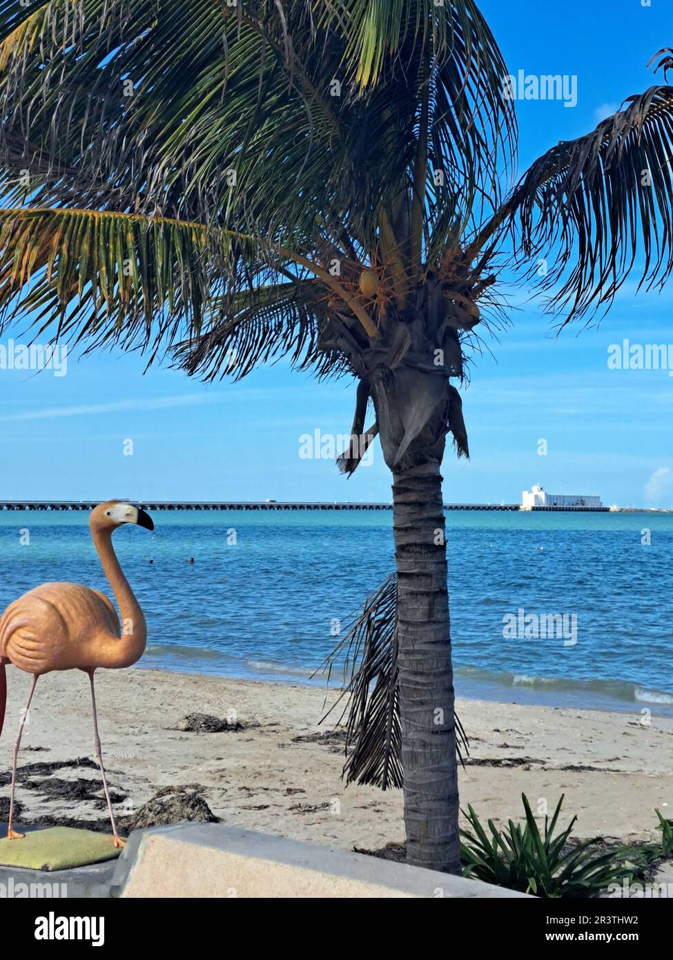 Progreso, Yucatan, Mexico - Nov 23 2022: Port city of the peninsula, a ...