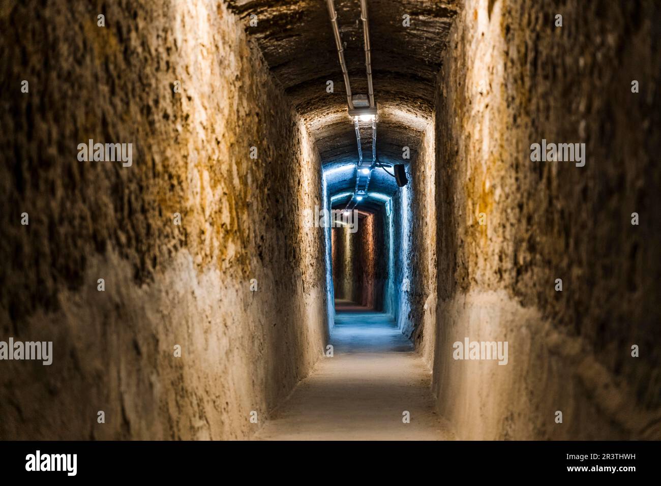 Almeria, Spain, December 29, 2022: Civil War shelters, tunnels used ...