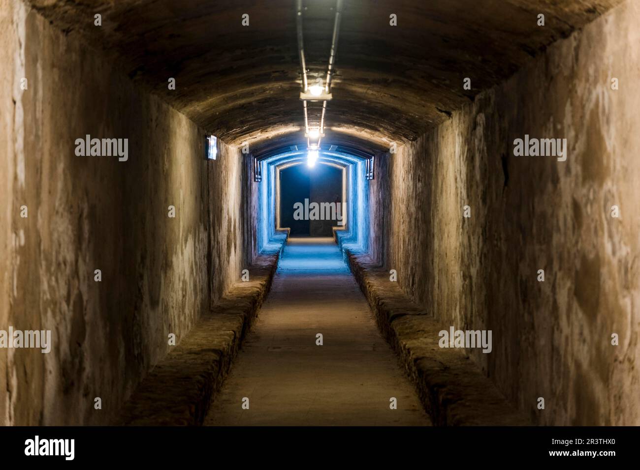 Almeria, Spain, December 29, 2022: Civil War shelters, tunnels used ...