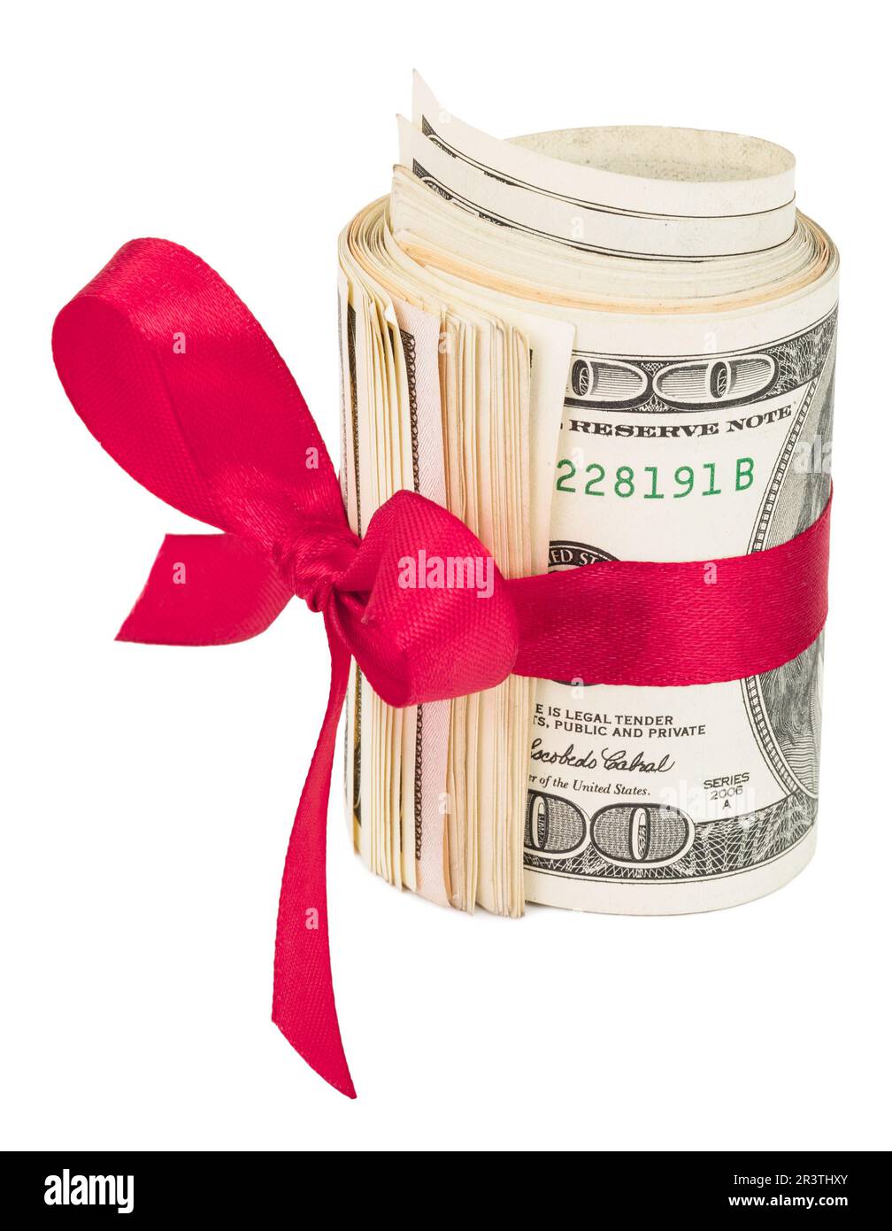 Money with bow hi-res stock photography and images - Alamy