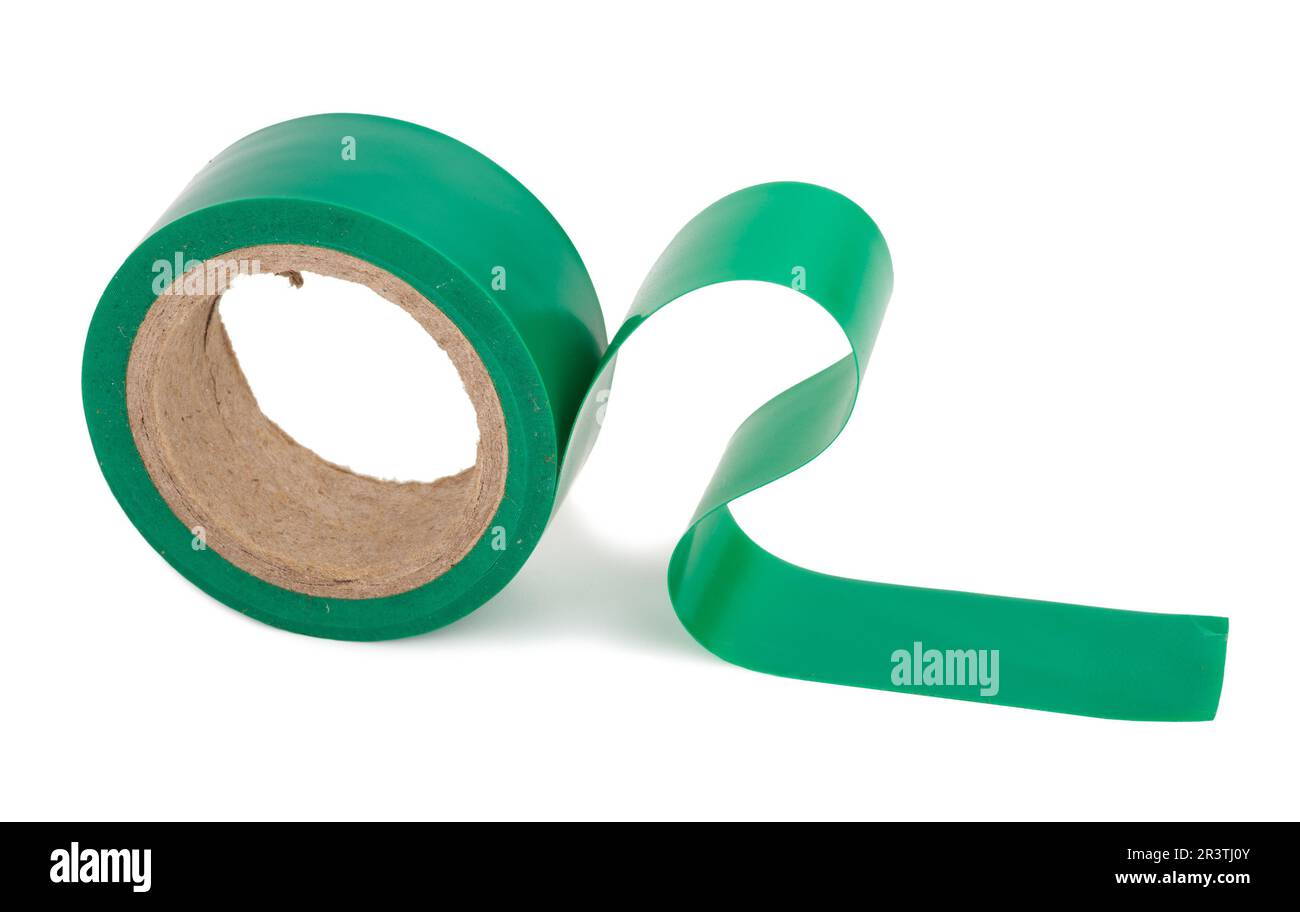 Green insulating tape roll Stock Photo - Alamy