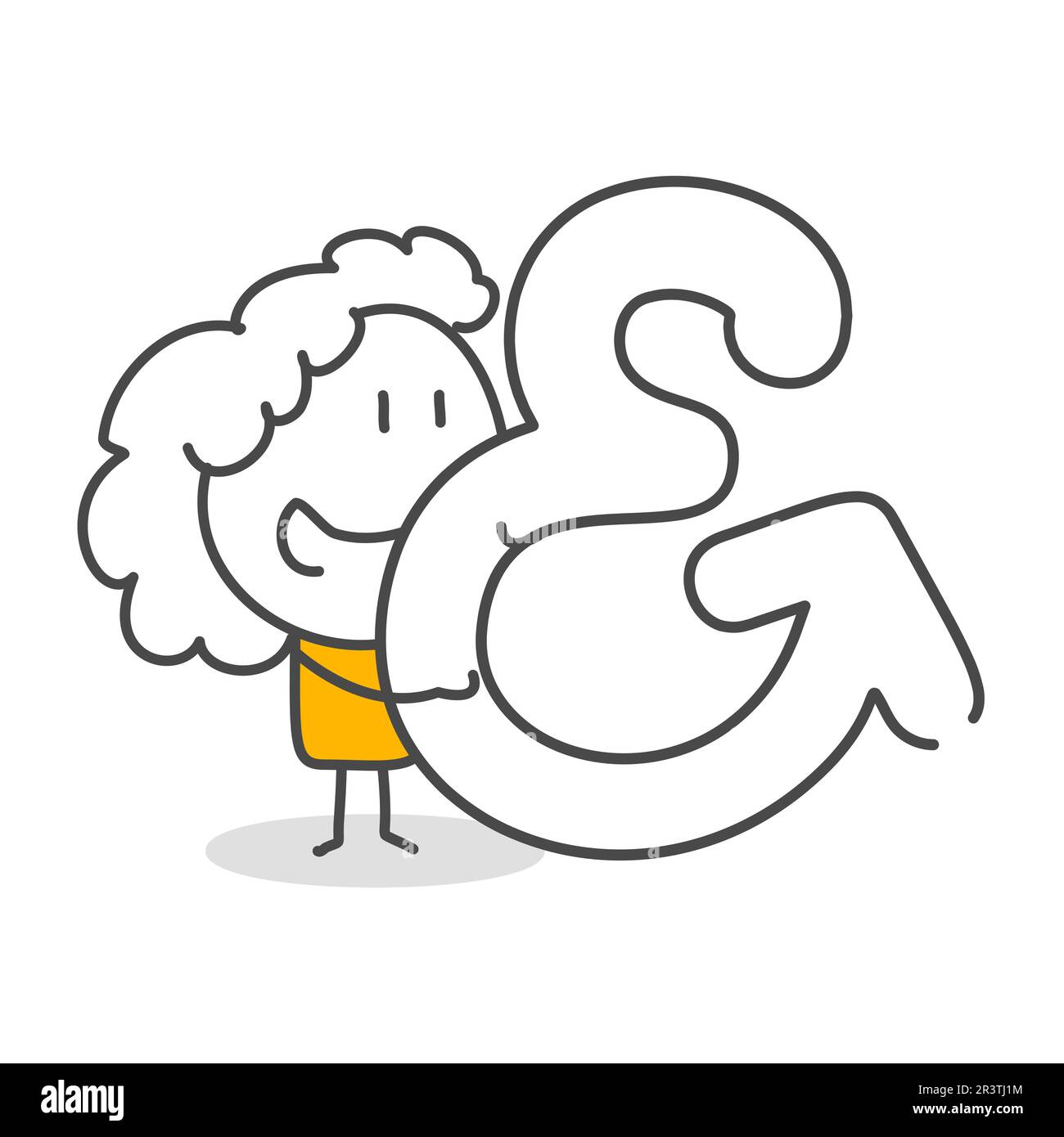 Stick figures. Alphabet. Isolated on white background. Hand drawn ...