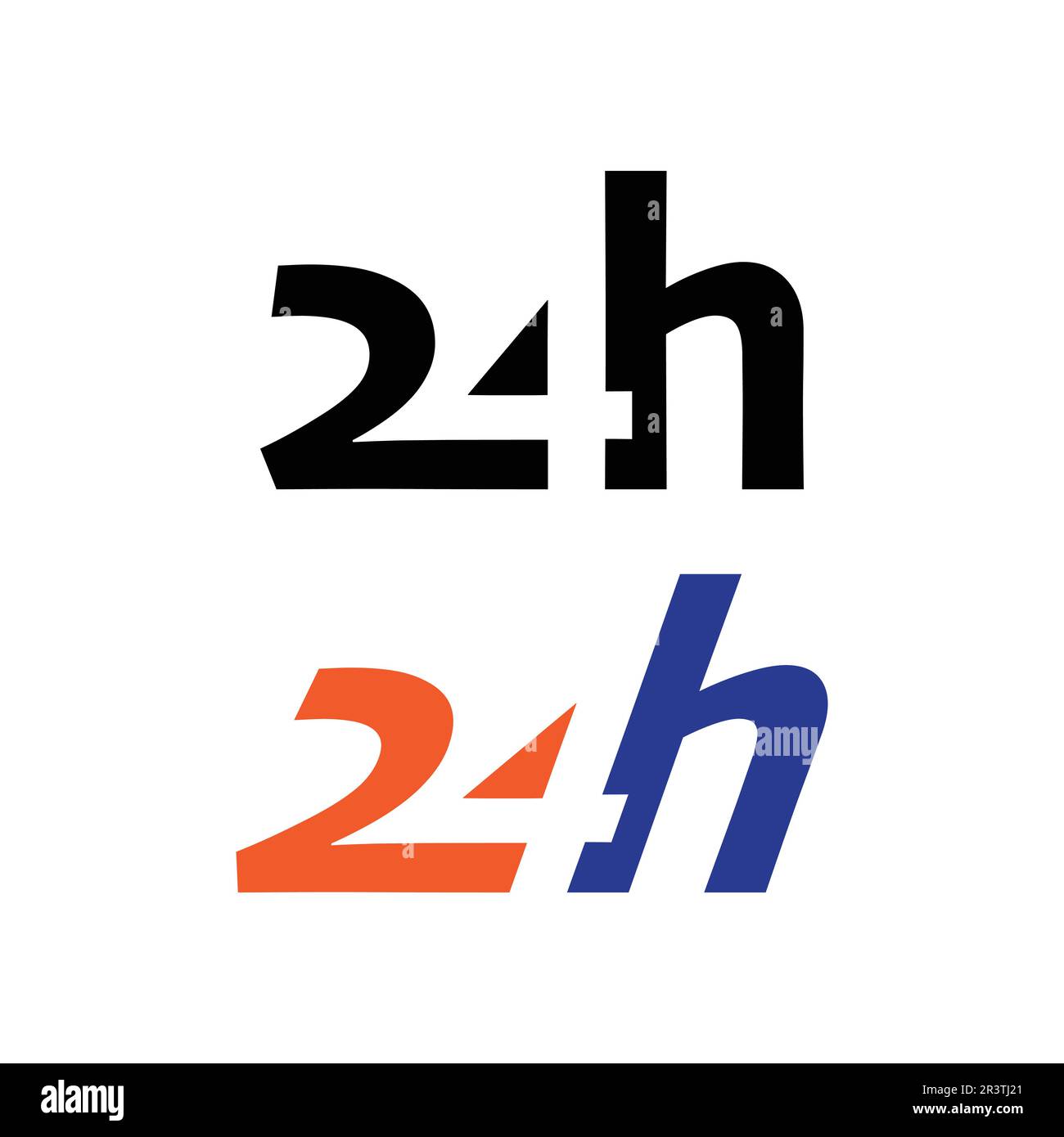 24 hours service sticker Stock Vector Images - Alamy