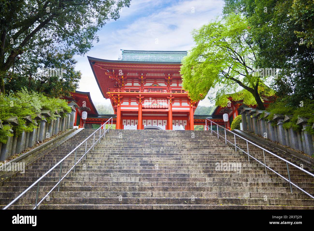 Omi Shrine in Shiga prefecture, Kansai, Japan Stock Photo - Alamy