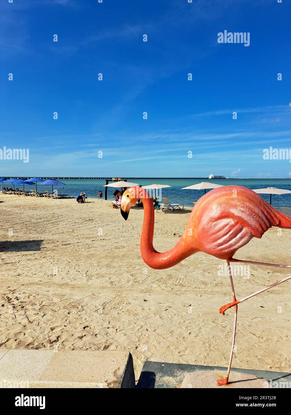 Progreso, Yucatan, Mexico - Nov 23 2022: Port city of the peninsula, a ...