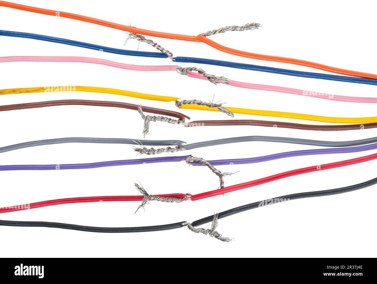 Colorful electrical cables hi-res stock photography and images - Alamy