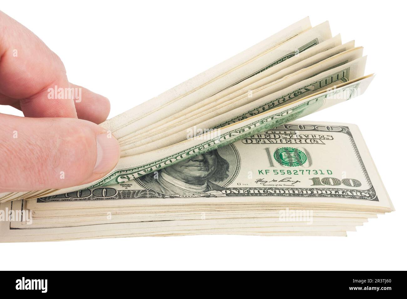Human hand counting money hi-res stock photography and images - Alamy