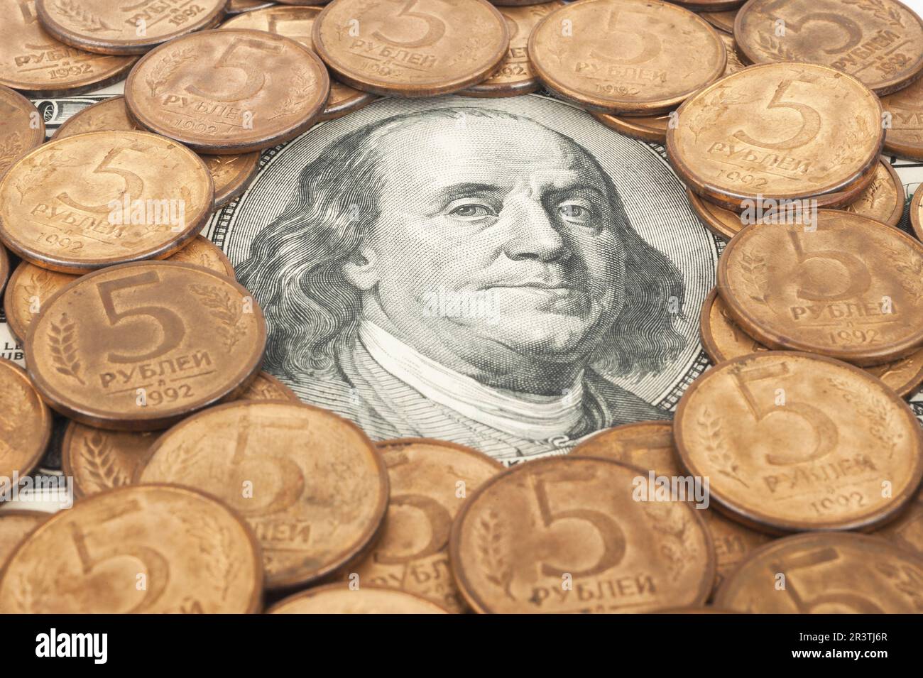 Russian money falling rubles hi-res stock photography and images - Alamy