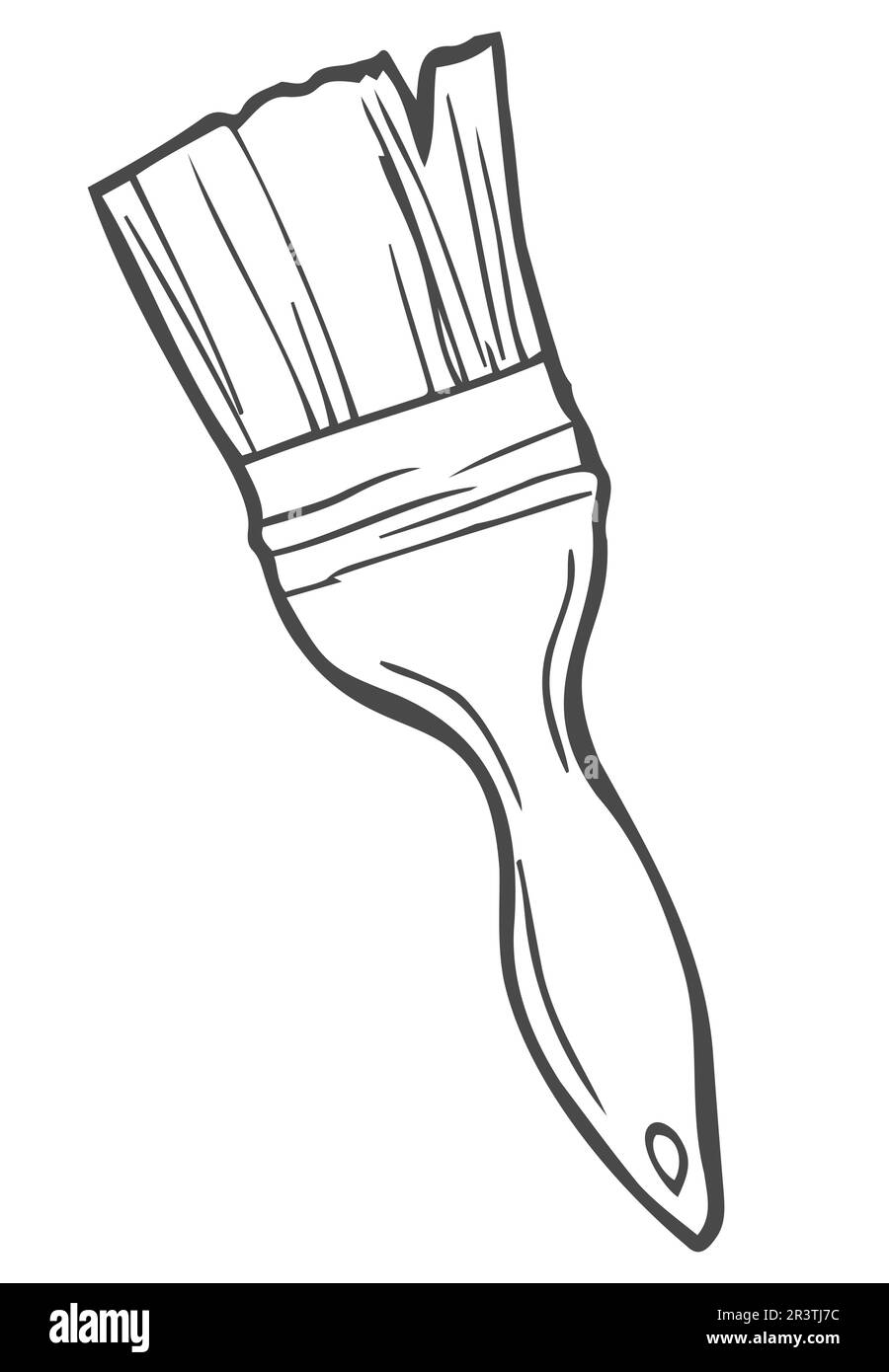 Paint bucket roller simple Stock Vector Images - Alamy