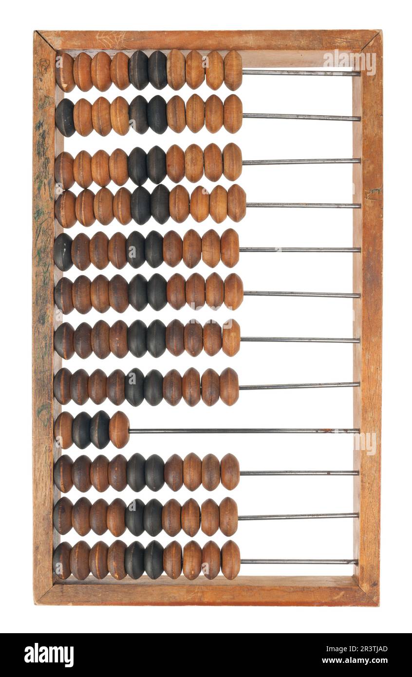 Old wooden abacus Stock Photo - Alamy