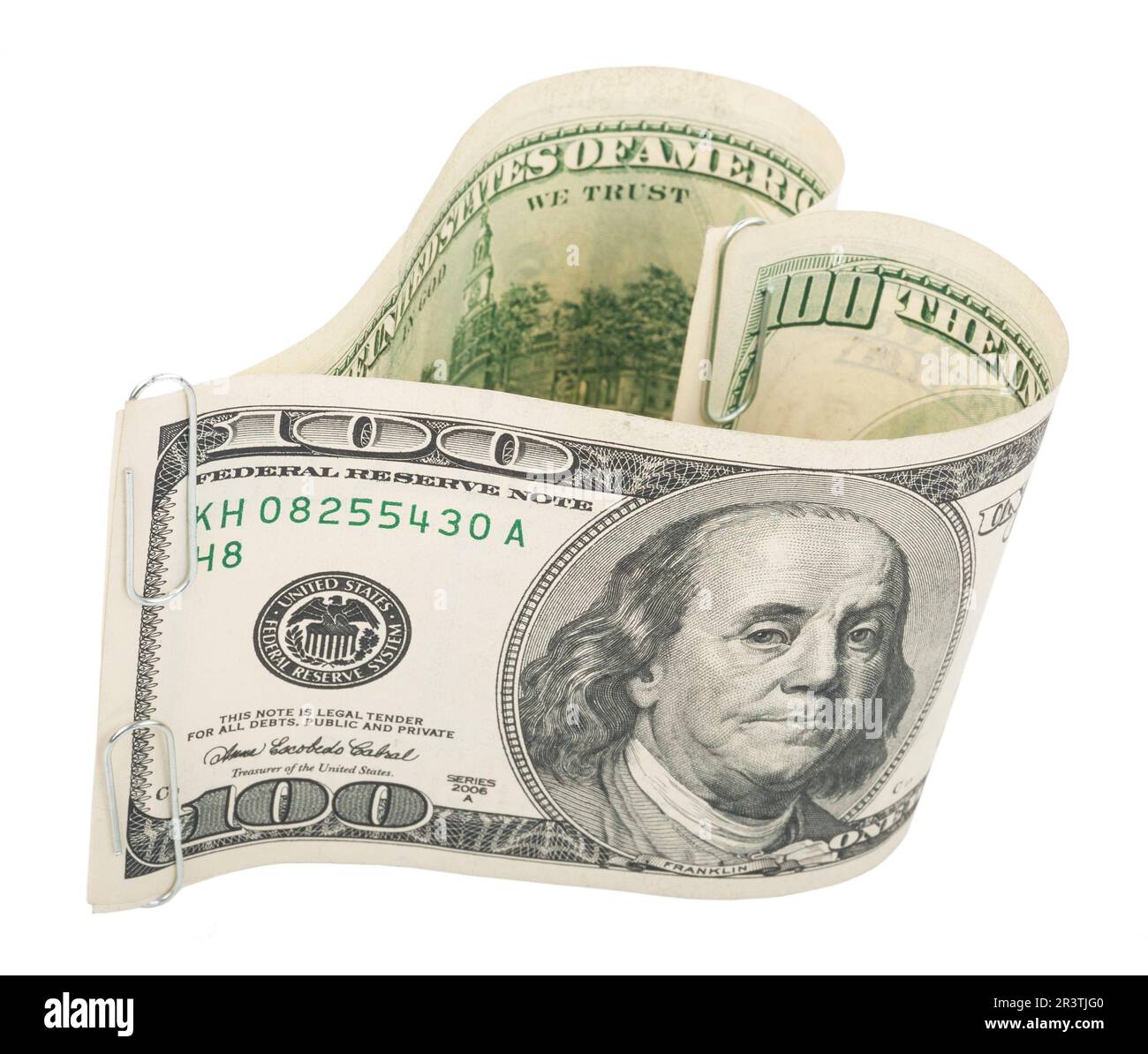 Heart made of hundred dollar bills Stock Photo - Alamy