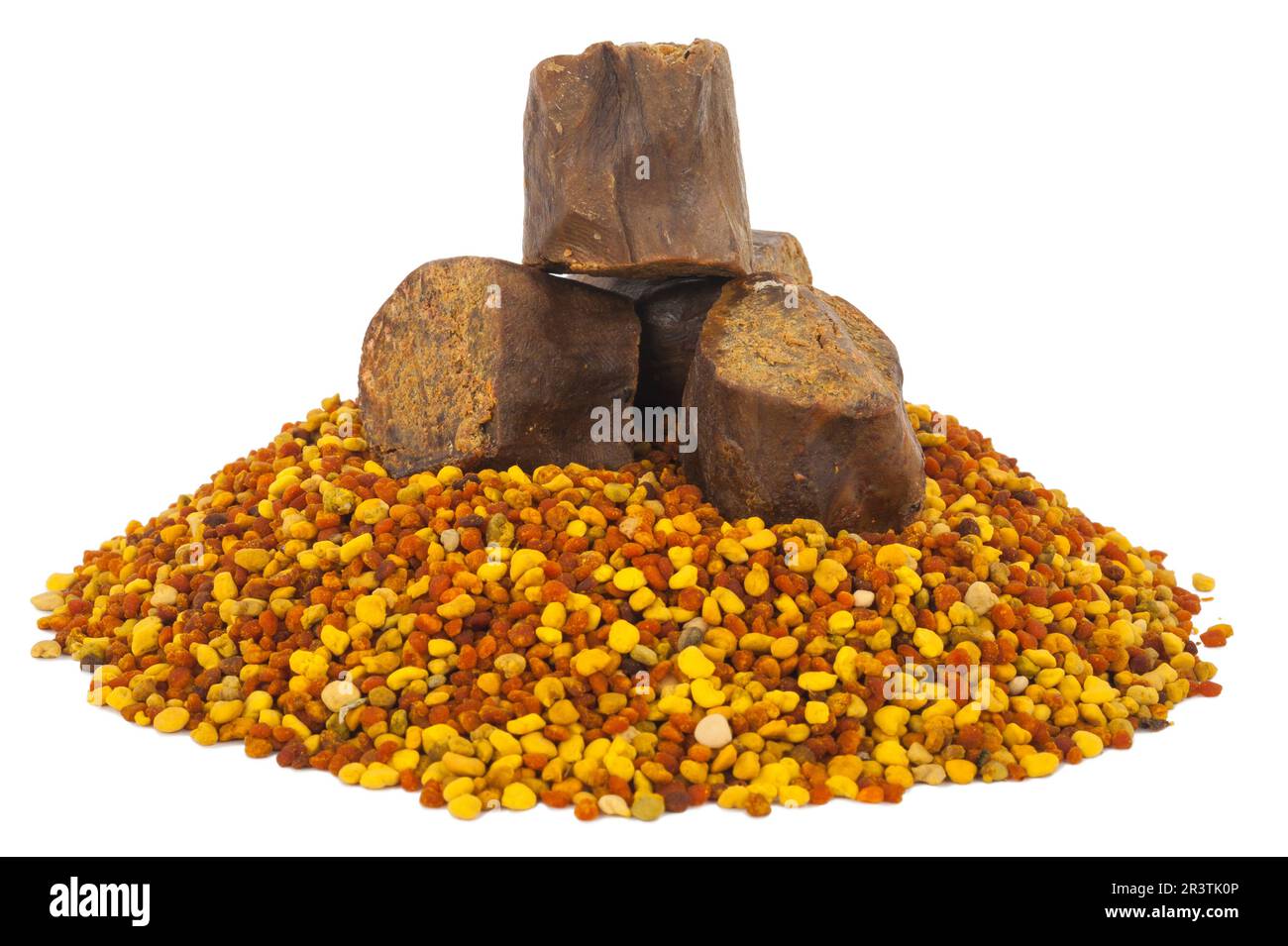 Bee pollen and propolis Stock Photo - Alamy