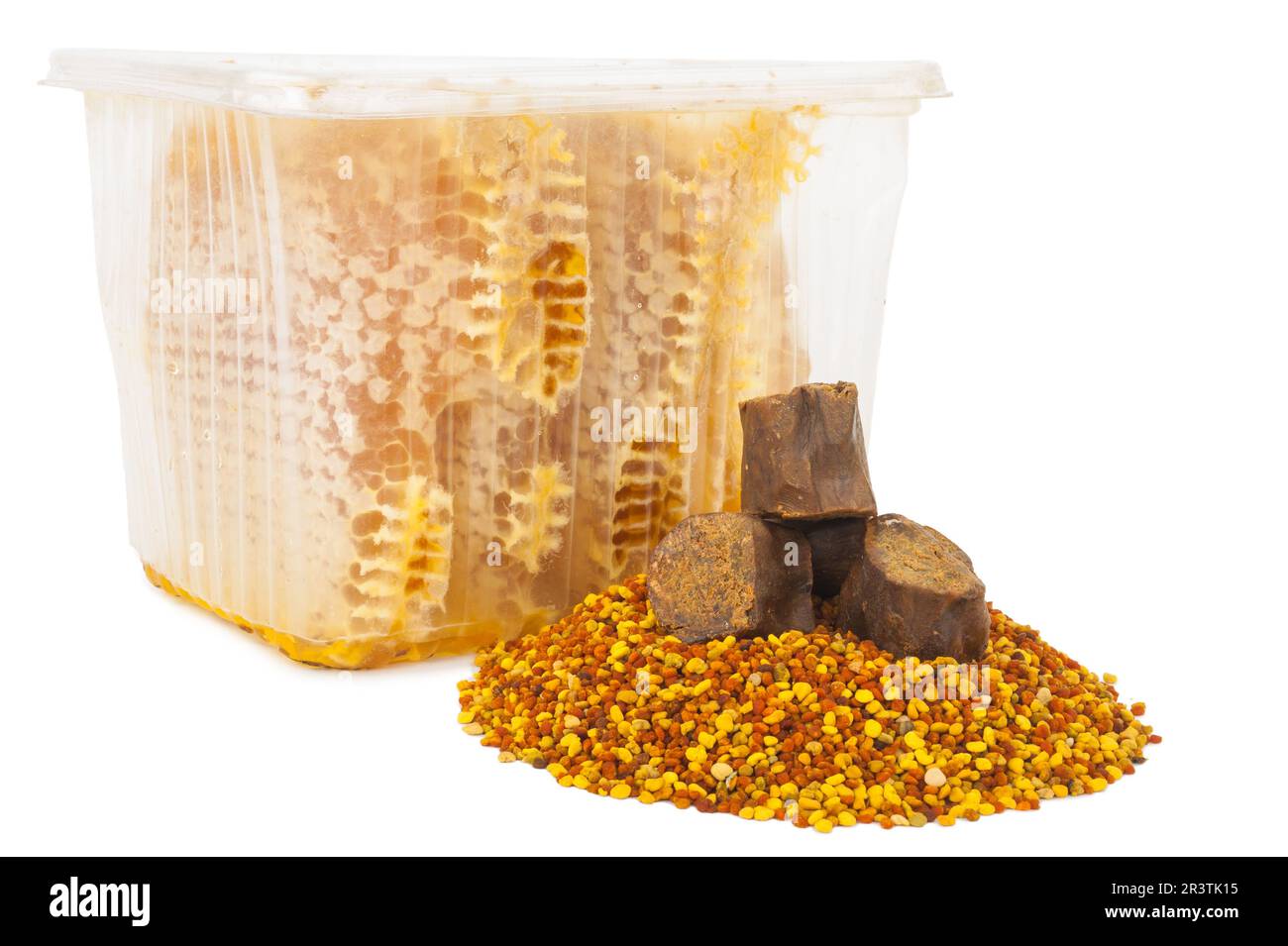 Bee pollen texture background Cut Out Stock Images & Pictures - Alamy
