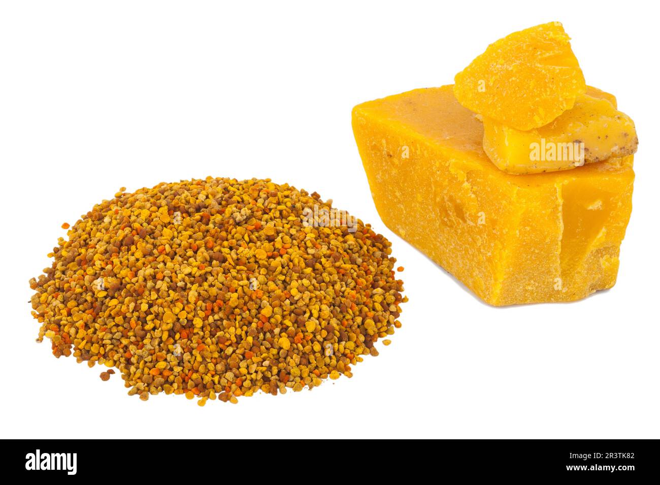 Bee pollen and wax Stock Photo - Alamy