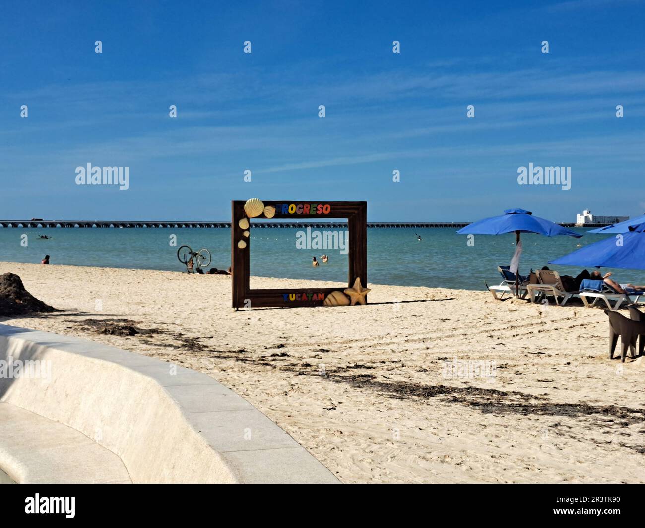 Progreso, Yucatan, Mexico - Nov 23 2022: Port city of the peninsula, a ...