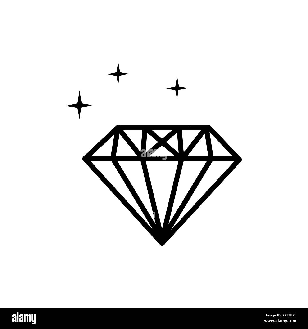 Diamond icon jewel symbol Stock Vector Images - Alamy